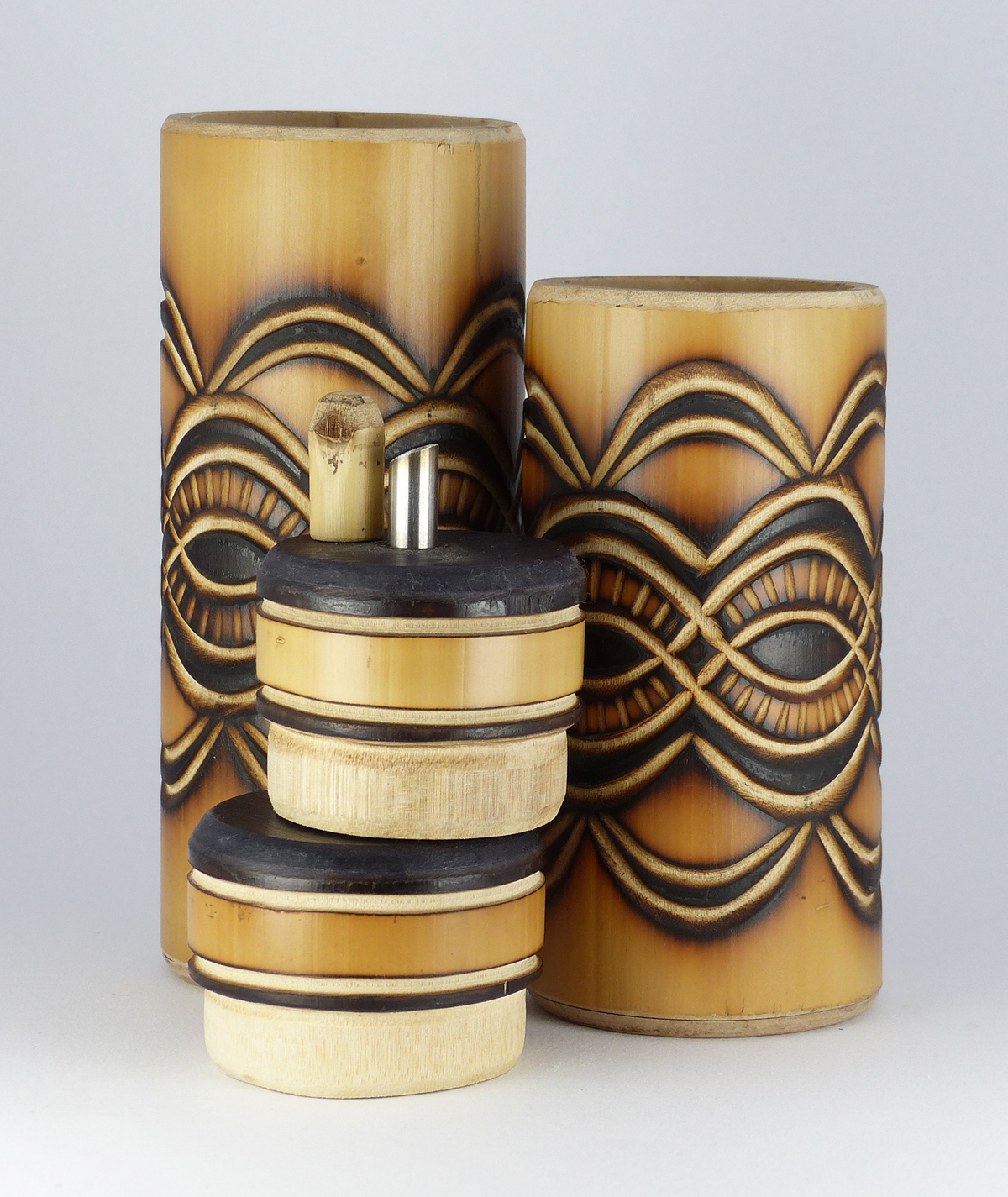 Bamboo Sugar and Yerba Mate Container Eyes - Argenthings